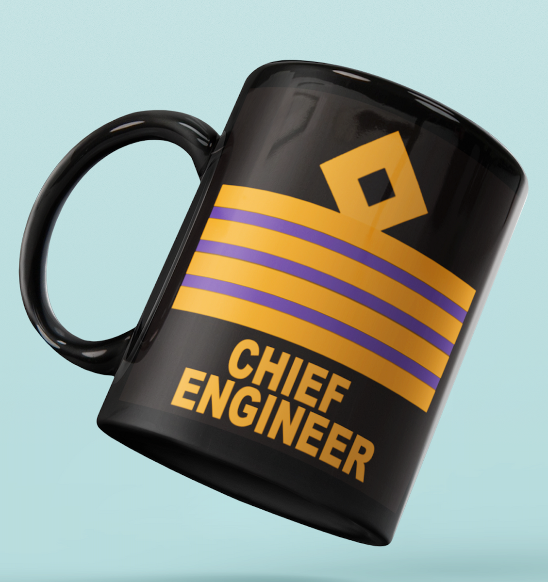 Rank Mug-Chief Engineer Epaulettes-BK – Nautical Kart